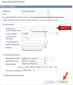 Search / Register for Classes - College of Professional Studies