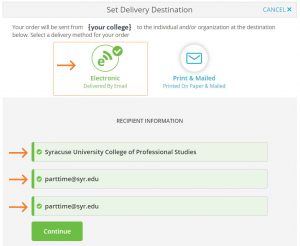 How to Send Transcripts to Syracuse University’s College of ...